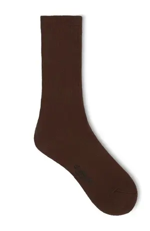 DRUTHERS NYC Druthers NYC Organic Cotton Everyday Crew Sock Chocolate