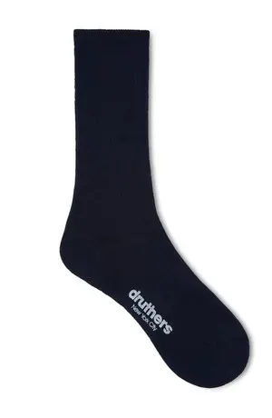 DRUTHERS NYC Druthers NYC Organic Cotton Everyday Crew Sock Navy