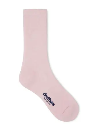 DRUTHERS NYC Druthers NYC Organic Cotton Everyday Crew Sock Pink Melange