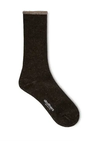 DRUTHERS NYC Relacks Merino Wool House Socks - Earth Marled