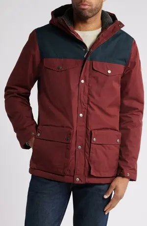 Fjallraven Greenland Winter Jacket - Maroon-dark Navy