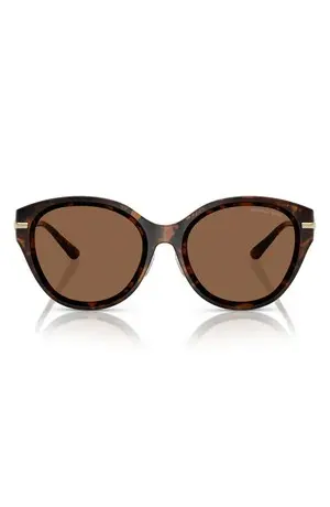 Michael Kors 59mm Round Frame Sunglasses - Dark Tortoise