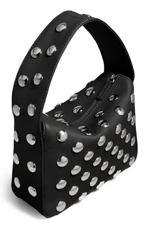 Khaite Small Elena Studded Leather Shoulder Bag - Black 200
