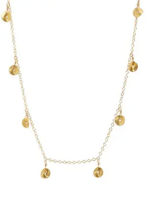 KIARA BY KI-ELE Kiara Conrad Audrey Disc Charm Choker Necklace - Gold