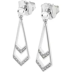 LUCY QUARTERMAINE Tie Dangle Earrings - Silver