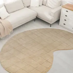 JONATHAN Y Bean Modern Plaid Grid Handwoven Wool Area Rug