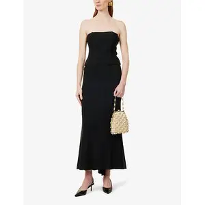 SIR. Sonora Layered Stretch-woven Midi Skirt