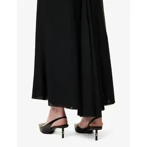 SIR. Sonora Layered Stretch-woven Midi Skirt