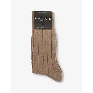 Falke FALKE Lhasa Rib Wool-Blend Knitted Socks 5410 Nutmeg Mel