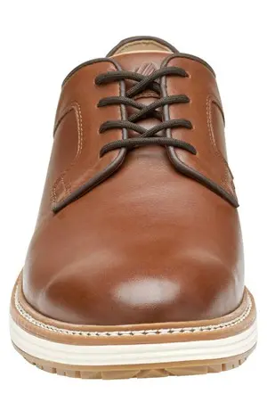 Johnston & Murphy Upton Gl1 Luxe Hybrid Golf Shoe - Tan Full Grain