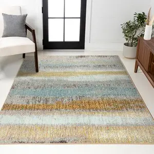JONATHAN Y Contemporary Pop Modern Abstract Vintage Area Rug - Cream/yellow