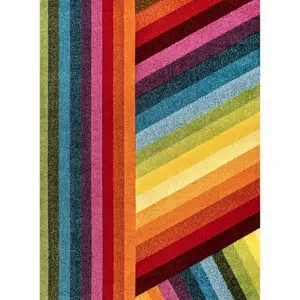 JONATHAN Y Retro Rainbow Contemporary Area Rug - Multi