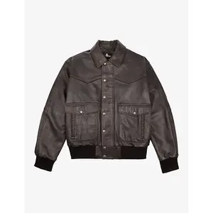 The Kooples Flap-pocket Oversized Leather Jacket
