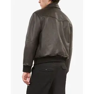 The Kooples Flap-pocket Oversized Leather Jacket