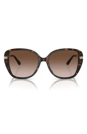 Michael Kors 54mm Gradient Square Sunglasses - Dk Tort
