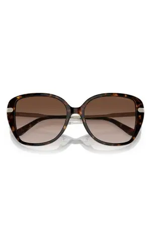 Michael Kors 54mm Gradient Square Sunglasses - Dk Tort