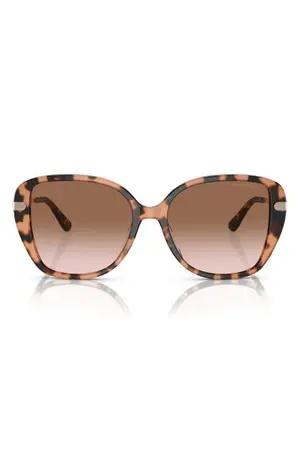 Michael Kors Michael Kors 54mm Gradient Square Sunglasses Pink Tortoise