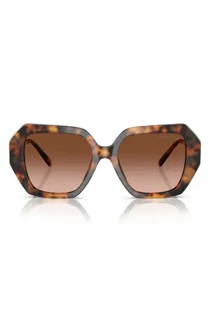 Michael Kors 54mm Square Sunglasses - Brown Grad