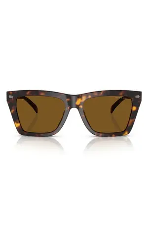 Michael Kors 56mm Square Sunglasses - Dk Tort