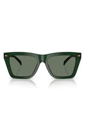 Michael Kors 56mm Square Sunglasses - Olive