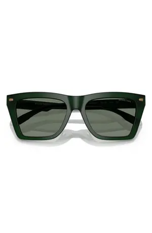 Michael Kors 56mm Square Sunglasses - Olive