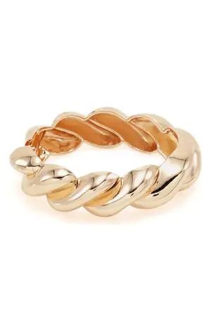 PETIT MOMENTS Twisted Bangle Bracelet - Gold