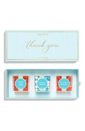 SUGARFINA Thank You 3-piece Candy Bento Box - No Color