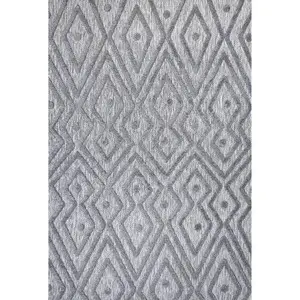 JONATHAN Y Balansat Moroccan Diamond Indoor/outdoor Area Rug - Dark Gray