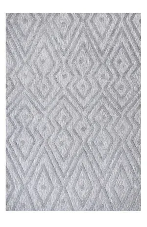 JONATHAN Y Balansat Moroccan Diamond Indoor/outdoor Area Rug - Light Gray