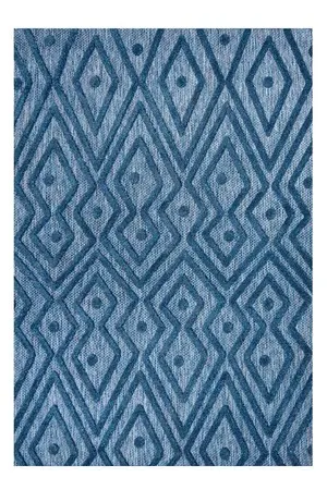 JONATHAN Y Balansat Moroccan Diamond Indoor/outdoor Area Rug - Navy