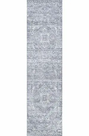 JONATHAN Y Modern Persian Vintage Medallion Area Rug - Gray