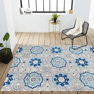 JONATHAN Y Mediterranean Medallion Indoor/outdoor Area Rug