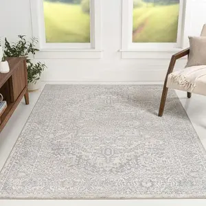 JONATHAN Y Modern Persian Vintage Medallion Area Rug - Cream