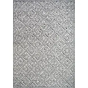 JONATHAN Y Portmany Neutral Diamond Trellis Indoor/outdoor Area Rug