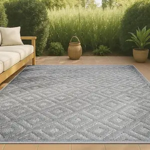 JONATHAN Y Portmany Neutral Diamond Trellis Indoor/outdoor Area Rug