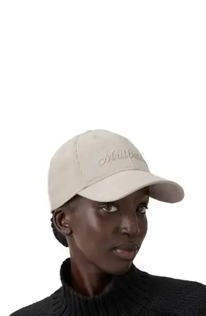 Mulberry Corduroy Baseball Cap - Chalk