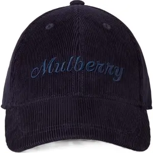 Mulberry Corduroy Baseball Cap - Night Sky