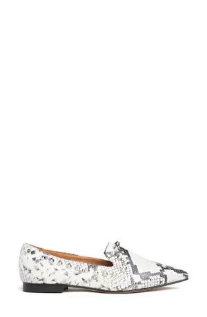 BEAUTIISOLES Celeste Pointed Toe Loafer - Python Snake