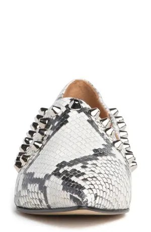 BEAUTIISOLES Celeste Pointed Toe Loafer - Python Snake