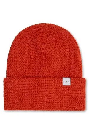 DRUTHERS NYC Druthers NYC Organic Cotton Waffle Knit Beanie Orange