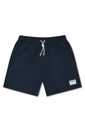 DRUTHERS NYC Italian Recycled Nylon Swim Trunk - Navy