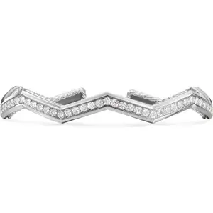 David Yurman Stax Zig Zag Cuff Bracelet - Sterling Silver