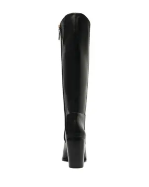 Schutz Mikki Up Block Heel Boots - Black