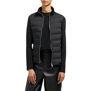 Moose Knuckles Naomi 800-fill-power Down Hybrid Jacket - Black