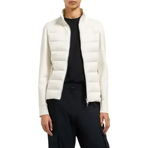 Moose Knuckles Naomi 800-fill-power Down Hybrid Jacket - Plaster