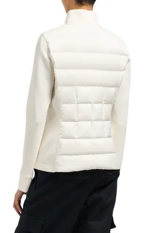 Moose Knuckles Naomi 800-fill-power Down Hybrid Jacket - Plaster