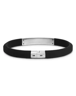 David Yurman Streamline Bracelet With Diamonds - Black/silver
