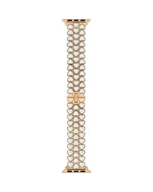 Kate Spade New York Apple Watch Heart Link Band - White/pink