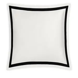 MATOUK Ambrose Sateen Euro Sham Bone/black