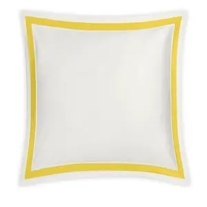MATOUK Ambrose Sateen Euro Sham Bone/lemon